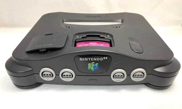CONSOLE NINTENDO 64 N64 Only Black Region Lock NUS 001 JPN Japanver ...