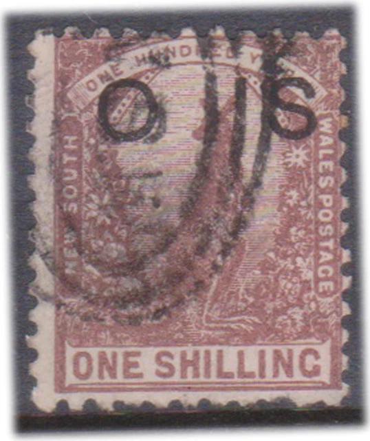 (F228-107) 1888 NSW 1/- brown Kangaroo OS stamp (DG) $16.00 - PicClick AU