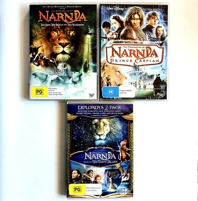 THE CHRONICLES OF Narnia 1-3 DVD 3 x Movie Bundle, Adventure Fantasy R4 ...