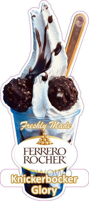 ICE CREAM VAN sticker Ferrero Rocher knickerbocker glory sundae kbg ...