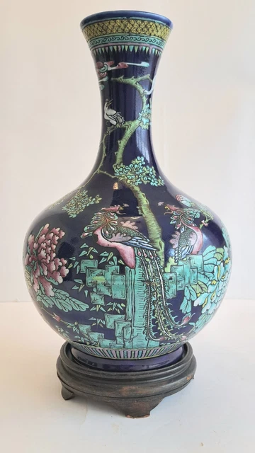 VASE VASO CINA China Blue Qing Dynasty Guangxu Period (1875-1908) EUR 1 ...