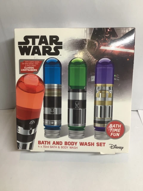 Star Wars Lightsaber Bath And Body Wash Gift Set 4x70ml 8 66 Picclick Uk
