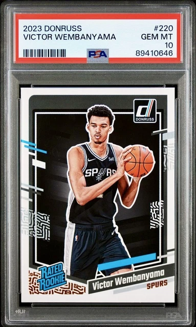 VICTOR WEMBANYAMA 💥PSA 10💥 ROOKIE CARD RC 2023-24 Donruss Rated Rookie ...