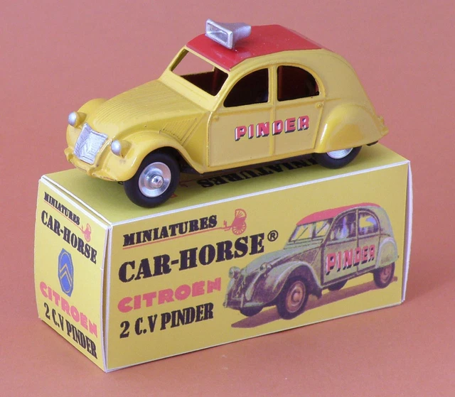 CAR-HORSE CITROEN 2CV 2 cv cirque Pinder style Dinky 24T ancien stock ...