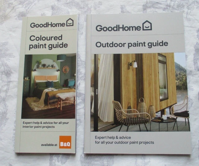 2 X GOOD Home Paint Charts ~ Indoors & Outdoors ~ New & Unopened £4.99 ...