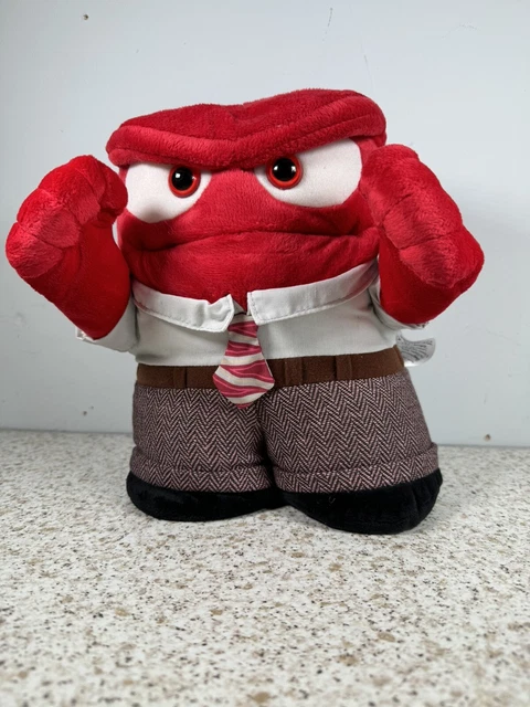 AUTHENTIC DISNEY STORE Pixar Inside Out Animated Talking Anger Plush 9 ...