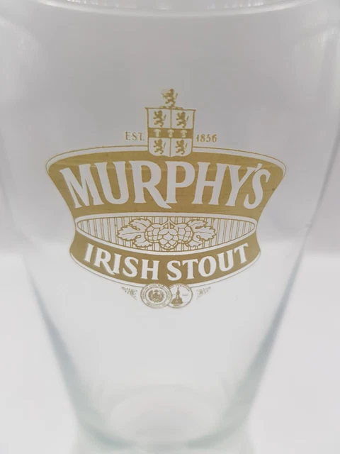 MURPHY'S IRISH STOUT Pint Glass Bar Pub Man Cave Collectable £8.99 ...