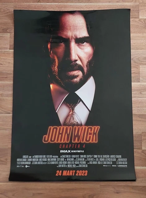 John Wick Chapter 4 Keanu Reeves 2023 Original Turkish Movie Poster 27