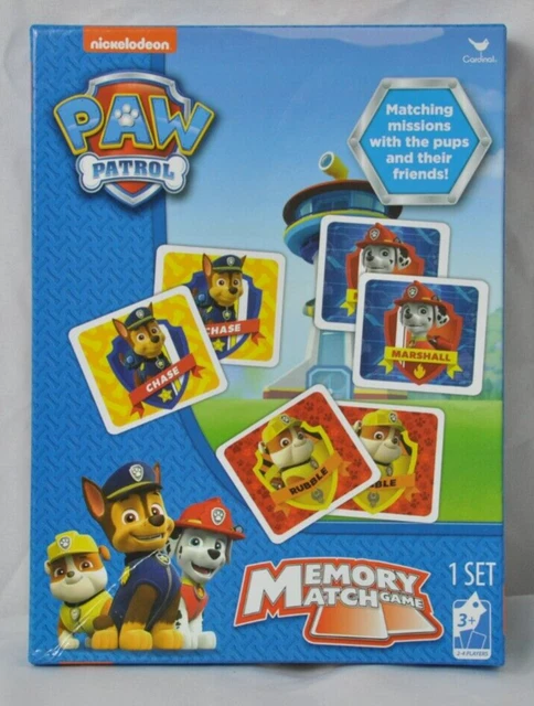 NICKELODEON PAW PATROL Memory Match Game 72 Cards Kids Educational 2015 ...