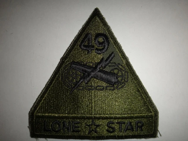 ÉTATS-UNIS ARMÉE 49TH Armored Division De Attenué Patch Avec Languette ...