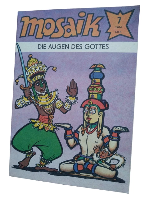 MOSAIK 7 DIE Augen des Gottes Comic DDR Taschenbuch Retro 1984 Deutsch ...