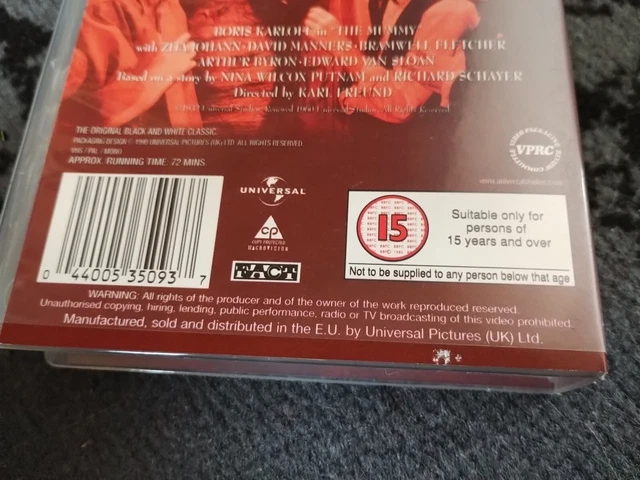 THE MUMMY CLASSIC Collection VHS Universal Studios Monsters Boris ...