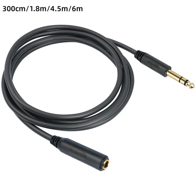 14 INCH MALE to Female TRS Extension Cable for Headphones and Audio ...