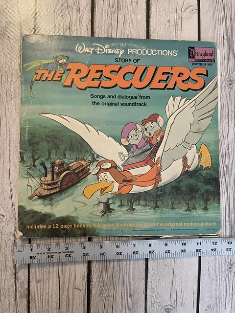 WALT DISNEY THE Rescuers See Hear Read Book And Vinyl Record 1977 3816 ...