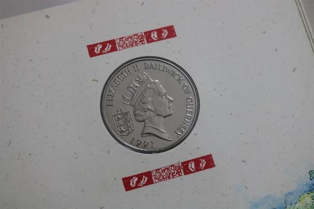 🧭 🇬🇬 GUERNSEY 2 Pounds 1991 Henry Ii In Folder B62 #172 $77.00 ...