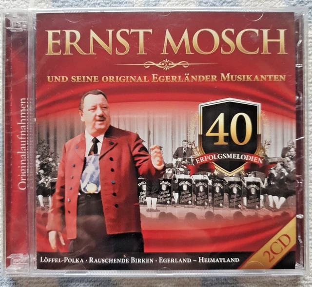 ERNST MOSCH UND Seine Orig. Egerländer M. 40 Erfolgsmelodien NEU OVP (2 ...