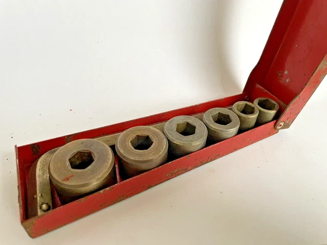 VINTAGE BRITOOL 6PCE Socket Set Imperial Whitworth £35.00 - PicClick UK