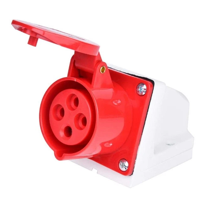 INDUSTRIAL PLUG AND Socket with 4P 4 core 32A Electrical Connector IP44 ...
