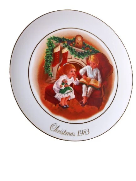 CHRISTMAS 1983 &ENJOYING the Night Before Christmas" Collector Plate ...