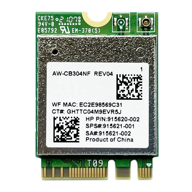 AW-CB304NF RTL8821CE CARTE RéSeau Sans Fil 2.4G/5G Bande Bluetooth 4.2 4338434 EUR 6,72 ...