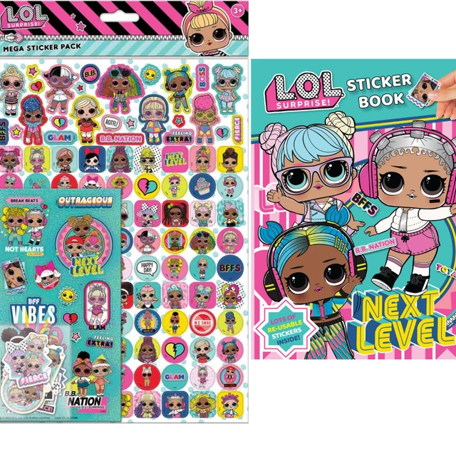 L.O.L SURPRISE NEXT LEVEL Mega Stickers Pack LOL AUTOCOLLANT LIVRE VOUS ...