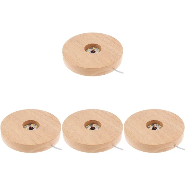 4 PIECES LED Display Base Snowball Lamp Holder Light Pedestal £27.69 ...