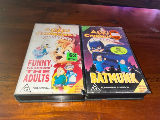 ALVIN AND THE Chipmunks-Batmunk & Funny, We Shrunk The Adults - 2 X Vhs ...
