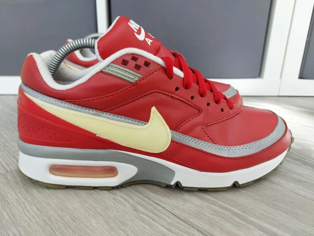 NIKE AIR MAX BW CLASSIC Red METALLIC Size UK 7.5 LTR 97 87 90 95 91 tn ...
