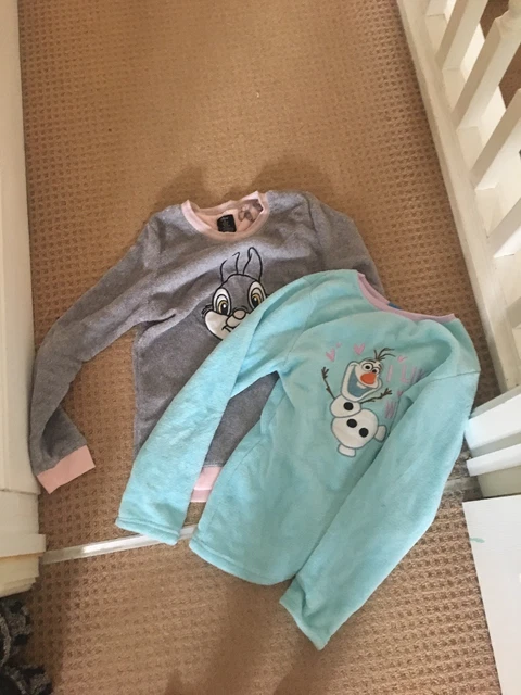PRIMARK DISNEY FLUFFY Pyjamas Frozen And Bambi Themed Size Small £3.20 ...