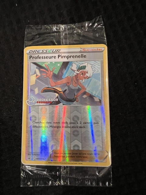 CARTE POKÉMON PROFESSEURE Pimprenelle SWSH167 Professor Program Pack 2 ...