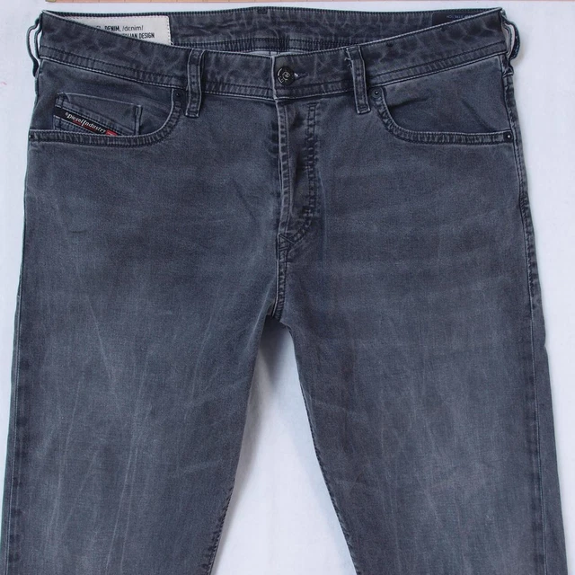 MENS DIESEL BUSTER 0699P Stretch Slim Tapered Grey Jeans W34 L32 $83.45 ...