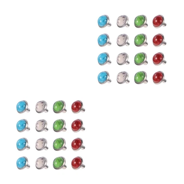 2 COUNT FAUX Rivets Set DIY Accessories Conical Shaped £19.19 - PicClick UK