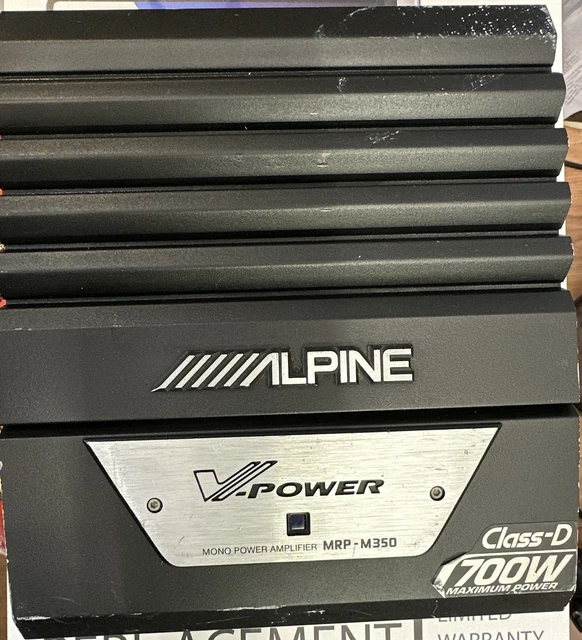 ALPINE MRP-M350 MONO Power Amplifier £95.00 - PicClick UK