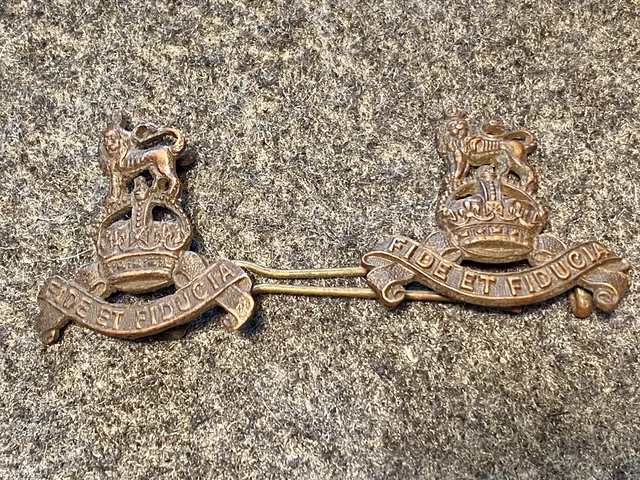 ORIGINAL BRITISH WW2 Officer’s Bronze Collars, Royal Army Pay Corps ...