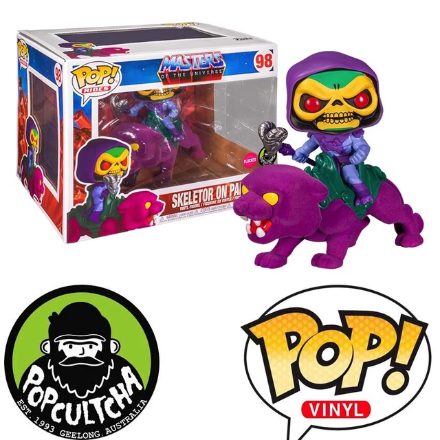 MASTERS OF THE Universe - Skeletor on Panthor Flocked Pop! Rides Vinyl "New" $49.99 - PicClick AU