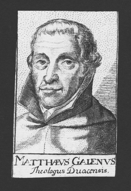 1680 - MATTHÄUS Galenus Galien Theologe Holland Nederland Copperplate ...
