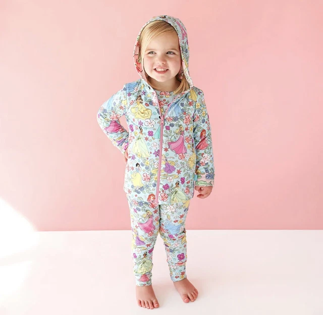 POSH PEANUT DISNEY Princesses Princess Floral Reversible Long Sleeve ...