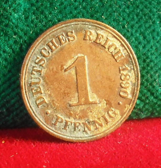 MINT CORNER GERMANY German Empire 1 Pfennig Corner Deutsches Reich ...