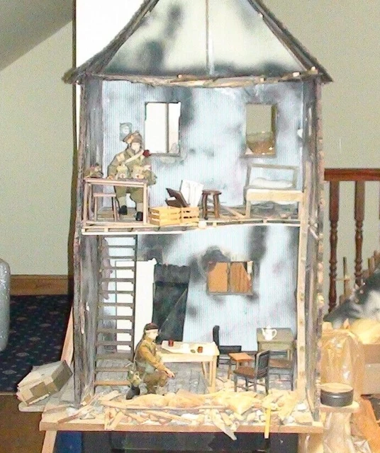 1/6TH SCALE DIORAMA, Battle Damaged House, Netherlands, WW2. £125.52 ...