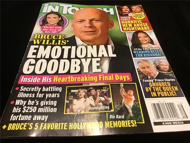 IN TOUCH MAGAZINE April 18, 2022 Bruce Willis’ Emotional Goodbye ...