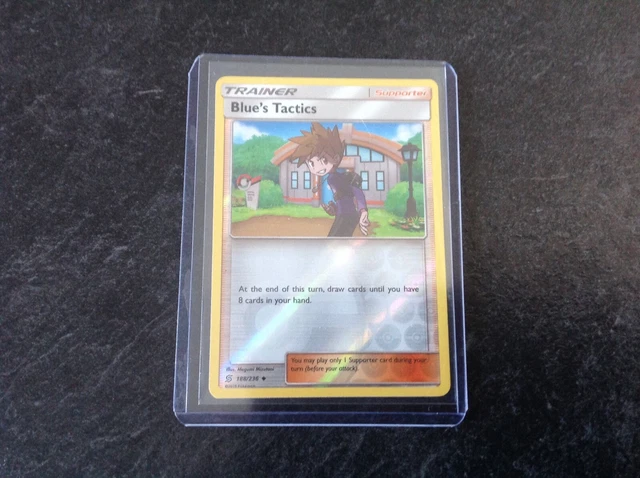 POKEMON UNIFIED MINDS Blue's Tactics Trainer Reverse Holo 188/236 EUR 5 ...