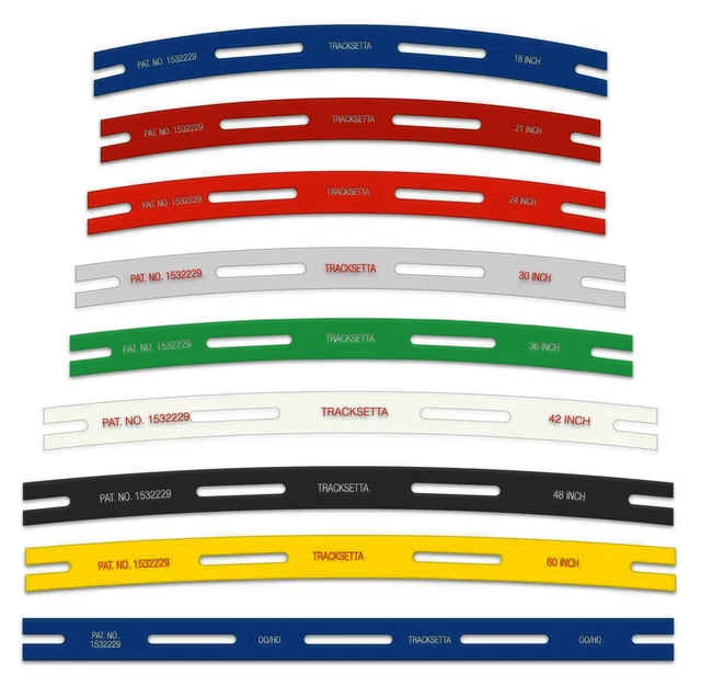 TRACK LAYING TEMPLATES Straight Curves Tracksetta OO HO Gauge 11 84 PicClick