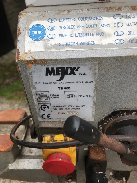 MEJIX TB 900 wood turning lathe with rotating head in working order £ ...
