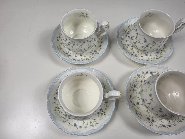 4 X ROYAL Albert Bone China CAROLINE Pattern Cups and Saucers £10.26 ...
