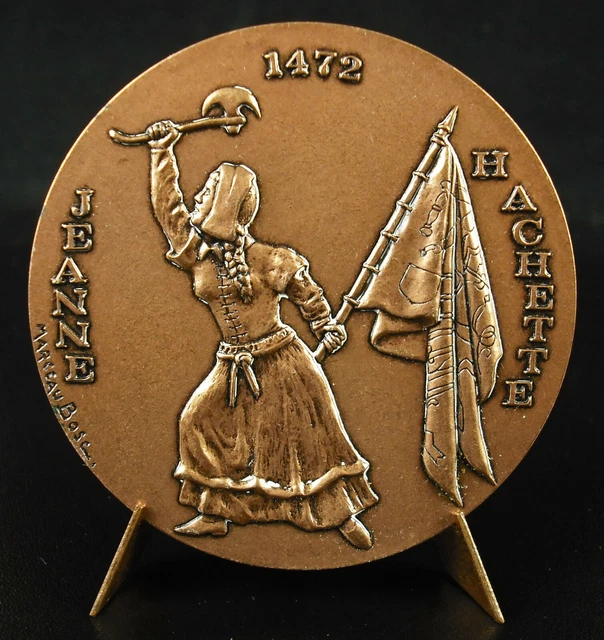 MÉDAILLE JEANNE HACHETTE Laisné Beauvais palais de justice Charles le ...