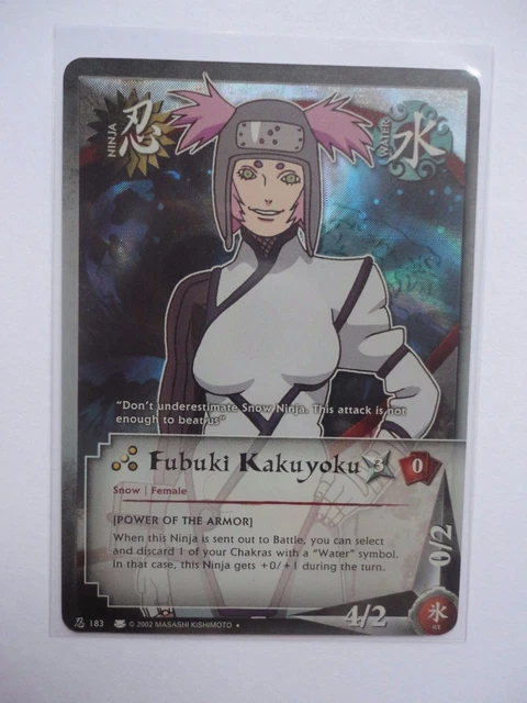 NARUTO KARTE FUBUKI KAKUYOKU (Power of the armor) - 183 FOIL UNCOMMON ...