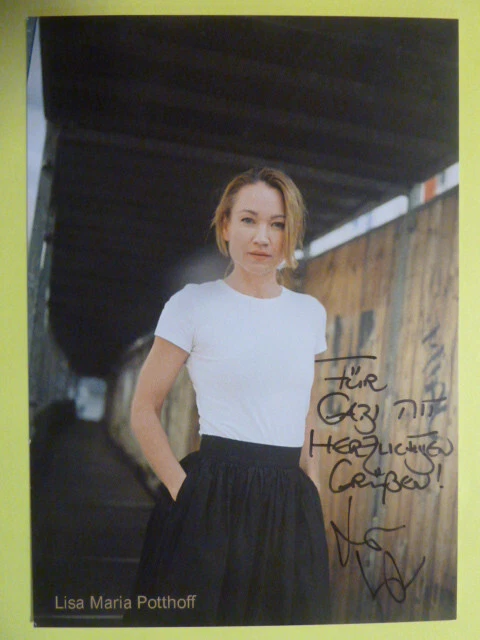 LISA MARIA POTTHOFF, carte autographe (connue du crime d'Eberhofer ...