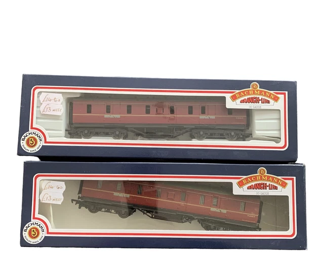 BACHMANN 34-325 OO Gauge LMS Maroon 50' Parcels Van M31386M £47.47 ...