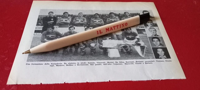 SAMPDORIA PAGINA DA ALMANACCO CARCANO 1965 SATTOLO MORINI FRUSTALUPI ...