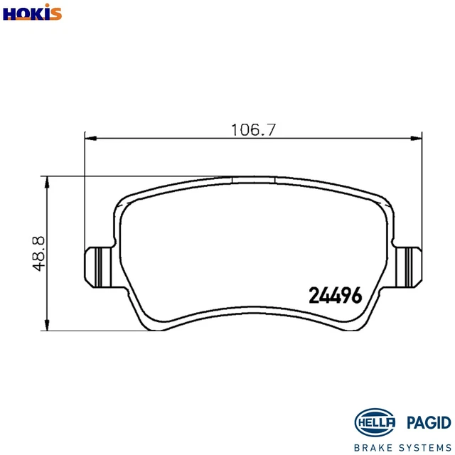 BRAKE PAD SET Disc Brake 8Db 355 025-401 For Volvo Asia Land Rover ...